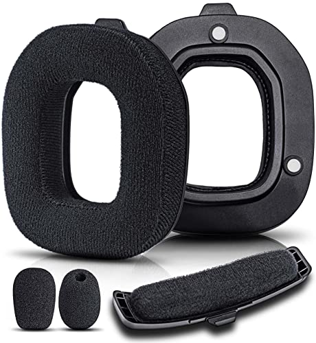 A50 Mod Kit Gen 4 - Compatible with Astro A50 Gen 4 Headset I Ear Pads/Headband/Replacement Ear Cushions/Microphone Foam - Not Suitable for A50 Gen 3 (Soft Velour)