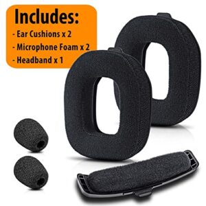 A50 Mod Kit Gen 4 - Compatible with Astro A50 Gen 4 Headset I Ear Pads/Headband/Replacement Ear Cushions/Microphone Foam - Not Suitable for A50 Gen 3 (Soft Velour)