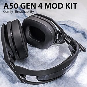 A50 Mod Kit Gen 4 - Cooling Gel Earpads Compatible with Astro A50 Gen 4 Headset I Ear Pads/Headband/Replacement Ear Cushions/Microphone Foam - Not Suitable for A50 Gen 3 (Silky Cool Fabric)