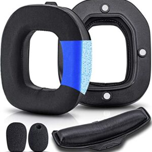 A40 TR Earpads - Cooling Gel Replacement Ear Cushions Compatible with Astro A40 tr Headset I A40 TR Mod Kit/A40 Accessories/Headband/Microphone Foam (Silky Cool Fabric)