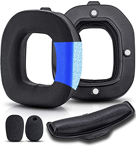 A40 TR Earpads - Cooling Gel Replacement Ear Cushions Compatible with Astro A40 tr Headset I A40 TR Mod Kit/A40 Accessories/Headband/Microphone Foam (Silky Cool Fabric)