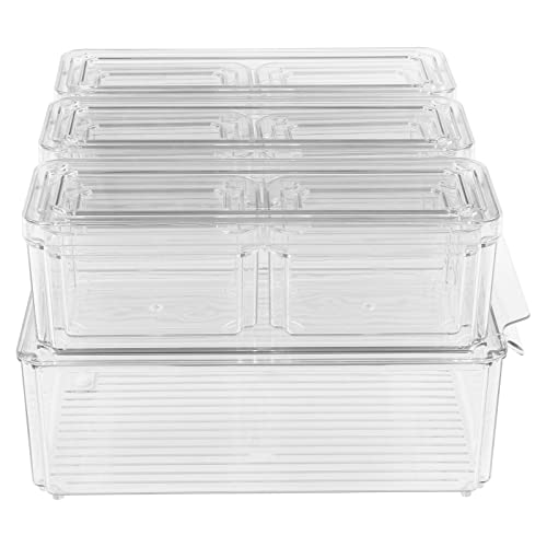 Modern-Depo 10 PCS Refrigerator Organizer Bins Food Containers with Various Size Storage Bins for Fridge, Countertop, Cabinets & Pantry