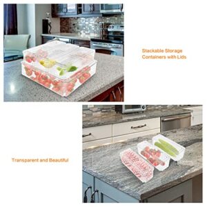 Modern-Depo 10 PCS Refrigerator Organizer Bins Food Containers with Various Size Storage Bins for Fridge, Countertop, Cabinets & Pantry