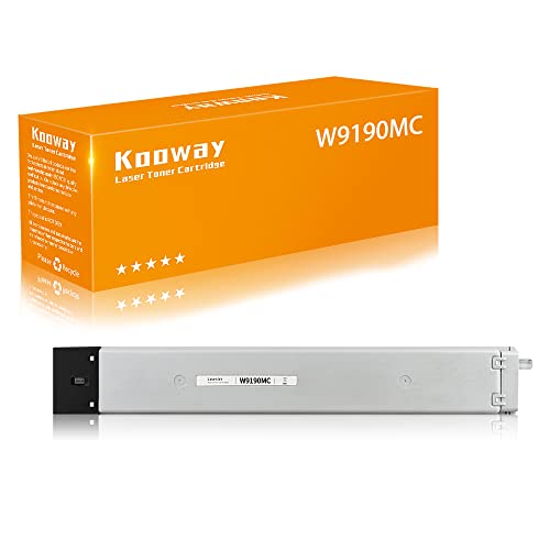 kooway Remanufactured W9190 W9190MC High Yield Black Toner Cartridges Replacement for HP Color Laserjet Managed MFP E77822dn E77822z E77825dn E77825z E77830dn E77830z (W9190MC 1 Pack)