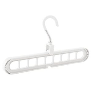 n/a magic multi-port support clothes rack multifunctional plastic storage clothes hanger clothes rack (color : white, size : 33x16.5cm)