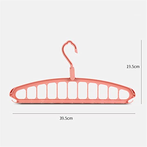 N/A Multifunctional Hanger Hanger Hook Household Plastic Non-Slip Magic Hanger Hanger Storage (Color : Blue, Size : 39.5 * 19.5cm)