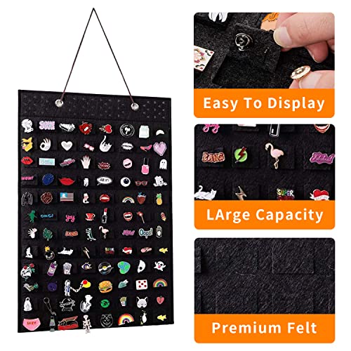 Mi Ya Mi Lai Pin Collection Display Case,Wall Hanging Brooch Pin Organizer,Pin Board for Enamel Pins,Pin Collections Storage Holder.(Not Include Any Accessories).