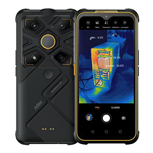 AGM Glory G1S Rugged Smartphone 5G Rugged Phone Unlocked 8GB RAM 128GB ROM with Snapdragon 480, 256x192 Thermal Imaging Camera 25 FPS, 5500mAh, Android 11, 6.53" FHD+, Dual Torch, IP68 Waterproof