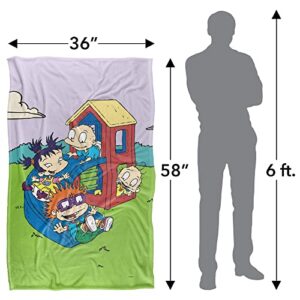 Rugrats Blanket, 36"x58" Rugrats Playground Silky Touch Super Soft Throw Blanket