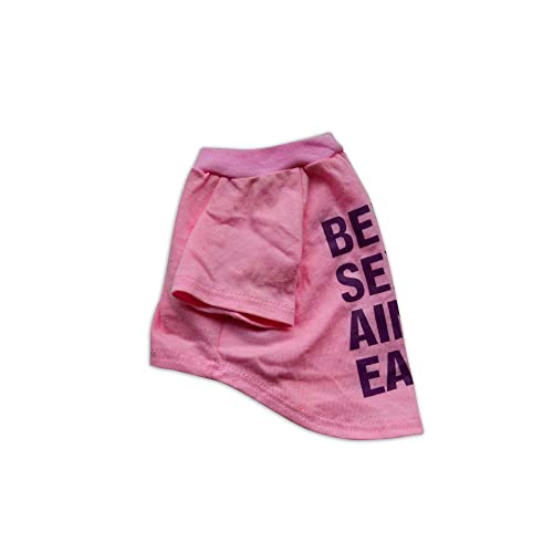 PETMONT Casual T-Shirt for Pets Desing: Being Ain't Easy Pink Great for Small and Medium Dogs Size Small