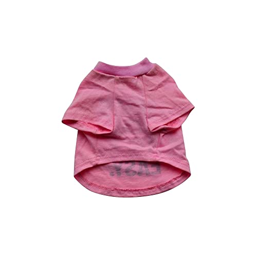 PETMONT Casual T-Shirt for Pets Desing: Being Ain't Easy Pink Great for Small and Medium Dogs Size Small