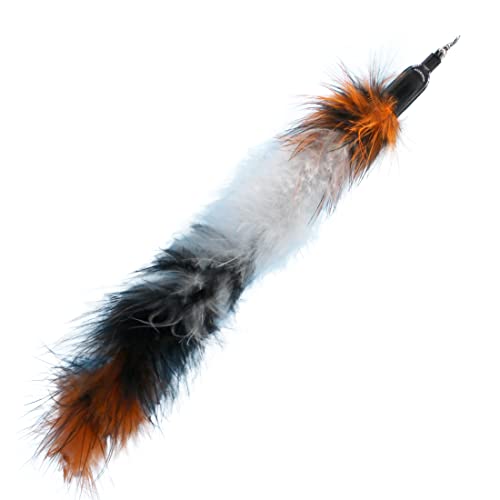 Vovamo 7Pcs Cat Feather Toys Replacement Cat Toy Wand Refills，Cat Wand Soft Furry for Interactive Cat and Kitten，Teaser Refills with Bell for Indoor Cats Kitten