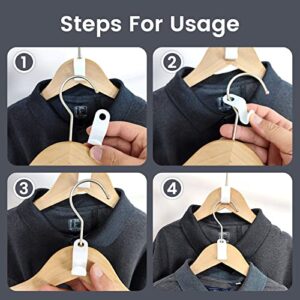 110 PCS Hanger Connector Hook, Hanger Extender, Space Saving for Heavy Clothing Hangers or Closets