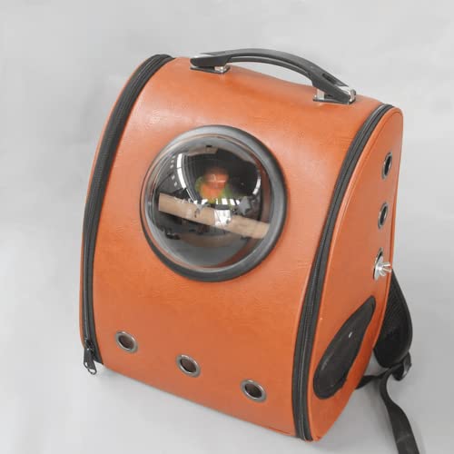 Barn Eleven Portable Travel Pet Carrier Backpack,Space Capsule Bubble Design,Waterproof Handbag Backpack for Small and Medium Birds Parrots Budgerigar Cockatiel