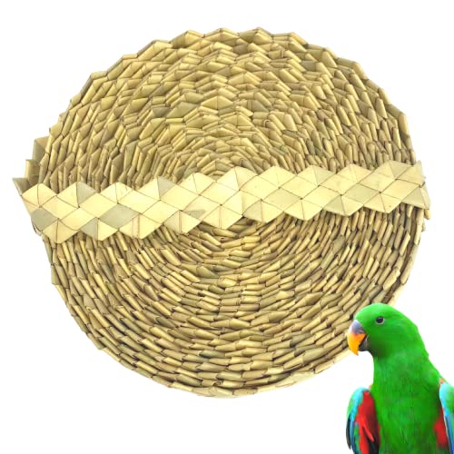 Bonka Bird Toys 3377 Palm Zig Zag Chain Roll 30 Feet Natural Woven Shredder Beak Busy Parrots Craft Part Toy Making Projects Cockatiels Parakeets Conures Amazons African Greys