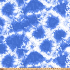 Shibori Tie Dye Anti-Pill Premium No-Sew Throw Fleece Fabric Kit (50x60)