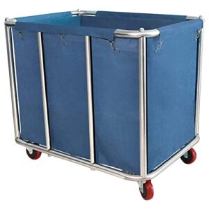 11.35 bushel industrial rolling laundry cart,commercial laundry basket household,large heavy duty laundry hampers with wheels,for hotel/laundry/school/home,35.4''lx25.6''wx31.5''h,400l