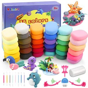 yoimisk air dry clay kits - 36 colors ultra light magic modeling clay, safe & non-toxic, great gift for kids