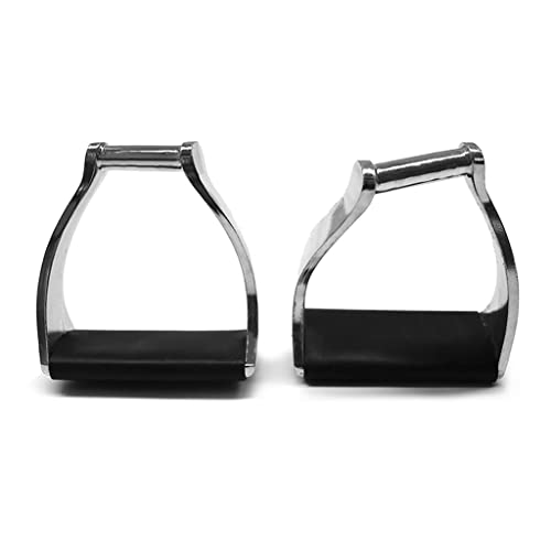 N/A 1 Pair Equestrian Equipment Saddle Accessories Aluminium Alloy Western Stirrups Riding (Color : As Shown, Size : One Size)