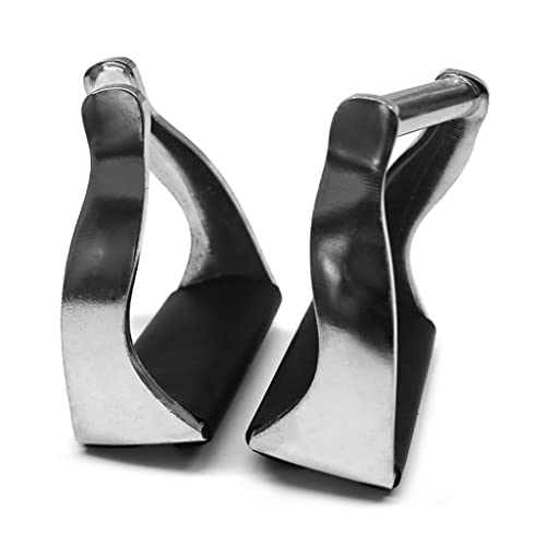 N/A 1 Pair Equestrian Equipment Saddle Accessories Aluminium Alloy Western Stirrups Riding (Color : As Shown, Size : One Size)