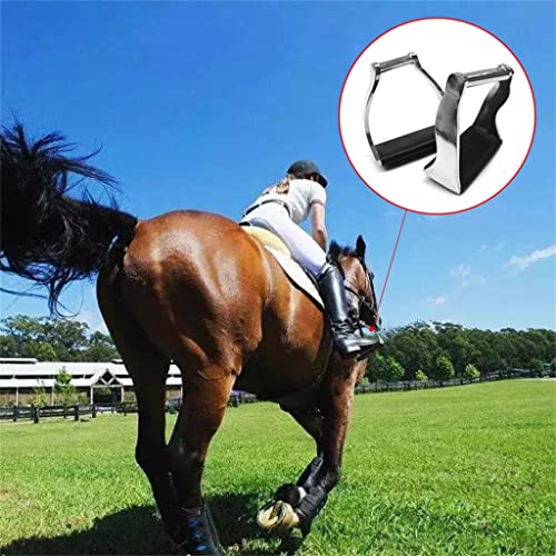 N/A 1 Pair Equestrian Equipment Saddle Accessories Aluminium Alloy Western Stirrups Riding (Color : As Shown, Size : One Size)