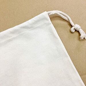 Cotton Canvas Heavy Duty Laundry Bags - 2 PCS - Natural Cotton - Versatile Multi Use - 19.7"x 27.6" - Ideal for Home, Hotels, Rental Spaces, Vacation Homes, College Dorm & Travel