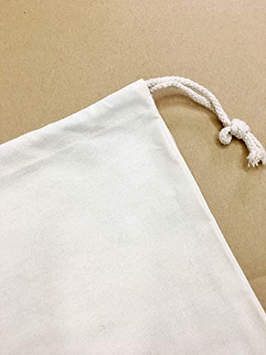 Cotton Canvas Heavy Duty Laundry Bags - 2 PCS - Natural Cotton - Versatile Multi Use - 19.7"x 27.6" - Ideal for Home, Hotels, Rental Spaces, Vacation Homes, College Dorm & Travel