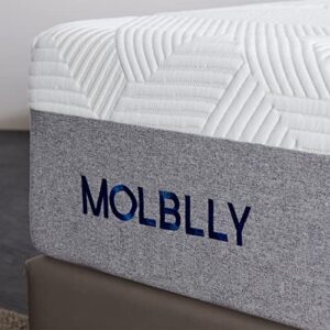 Molblly Queen Mattress, 10 inch Gel Memory Foam Queen Size Mattress in a Box, Medium Firm Bed Mattress Queen, Cool Sleep & Comfy Support, 10 Year Support