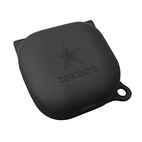 GAME TIME Dallas Cowboys Engraved Silicone Case Cover Compatible with Samsung Galaxy Buds Pro (Black)