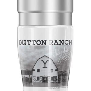 THERMOS Yellowstone OFFICIAL Yellowstone Dutton Barn STAINLESS KING Stainless Steel Travel Tumbler, Vacuum insulated & Double Wall, 16oz