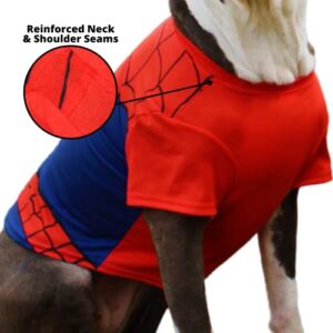 Spiderman Dog Shirt - Marvel Officially Licensed Spiderman Dog Costume - Breathable, Stretchy Spiderman Dog Costumes- Comfortable Marvel Pet Shirts - I Am Spiderman Suit, Large