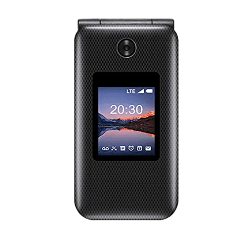 ZTE Cymbal U 2020 (8GB) 2.8" Minimalist Flip Phone, No WiFi/Internet, All Day Removable Battery, GSM Unlocked 4G Volte (T-Mobile, Metro, Global) US Model (32GB SD, Black) Renewed