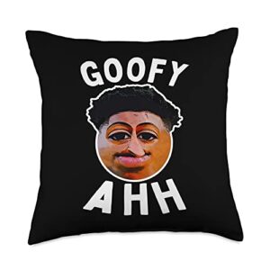 quandale dingle goofy ahh meme i'm pushing dingle goofy ahh quandale pushing dingle meme quote throw pillow, 18x18, multicolor