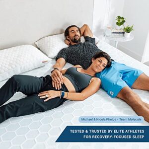 MOLECULE 3" Triple Zone PRO Pressure-Relieving Gel Memory Foam Mattress Topper, Queen