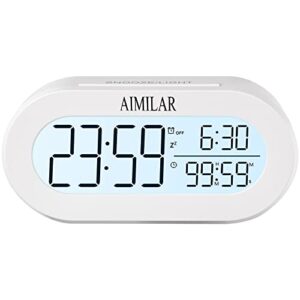 aimilar digital alarm clock with timer digital count up down timer kids alarm clocks with snooze for desk or bedroom students home office