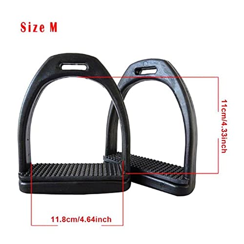 N/A 1 Pair of Horse Riding Aluminum Alloy Suitable for Horse Riders, Lightweight Wide Track Non-Slip Equestrian Accessories (Size : Large Size)