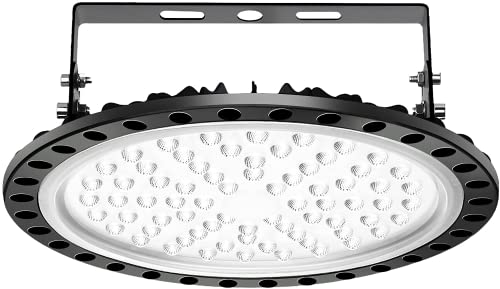 TYCOLIT 300W UFO LED High Bay Light, 30000LM Commercial Bay Lighting Daylight 6500K, IP65 Waterproof LED Commercial Bay Light, LED Warehouse Light Shop Light Factory Light Garage Light