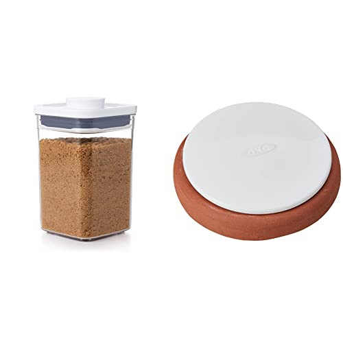 OXO Good Grips POP Container - Airtight Food Storage - 1.1 Qt for Brown Sugar and More,Transparent & Good Grips POP Container Brown Sugar Keeper