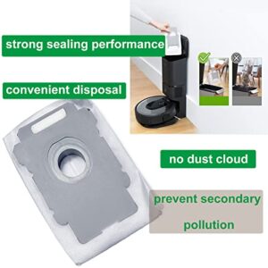 12 Pack Dust Bin Bags Compatible for irobot Roomba Vacuum Replacement Bags i3, i3+, i7, i7+, i8, i8+, i4, i4+, i1, i1+, i6, i6+, j7, j7+, s9, s9 Plus, i & s & j Series Automatic Dirt Disposal Bags