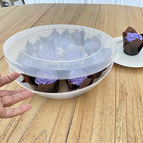 Evelots Pie Keeper-Easy Carry-Stay Fresh-Hinged Lid-Cookie,Donut-Fridge/Freezer