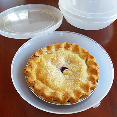 Evelots Pie Keeper-Easy Carry-Stay Fresh-Hinged Lid-Cookie,Donut-Fridge/Freezer