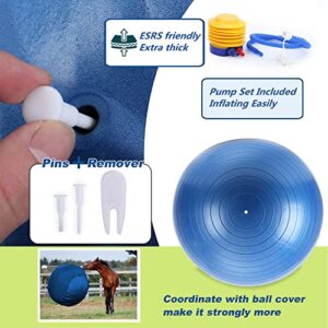 Horse Balls for Play, 30 Inch Mega Ball Toys for Horses to Play with Cover, Extra Large Training Soccer