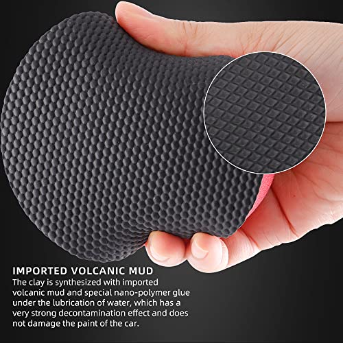 Synthetic Clay Bar Ball, Clay Bar Block, 1Pc Hand Clay Bar Pad for Car Detailing, Clay Bars Pad Auto Detailing, Magic Car Pad Cleaning, Wax Polish Pad Tool, Clay Bar Sponge for Car Detailing -CHMLP07A