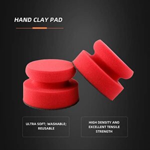 Synthetic Clay Bar Ball, Clay Bar Block, 1Pc Hand Clay Bar Pad for Car Detailing, Clay Bars Pad Auto Detailing, Magic Car Pad Cleaning, Wax Polish Pad Tool, Clay Bar Sponge for Car Detailing -CHMLP07A