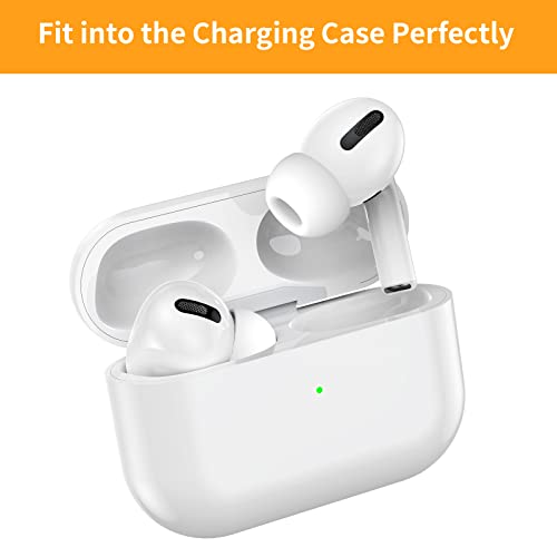 [12 Pieces] Lanwow Replacement Ear Tips for AirPods Pro & AirPods Pro 2 with Portable Storage Box. Anti-Slip Silicon Earbuds Tips with Noise Reduction Hole (S/M/L) (6 Pairs)