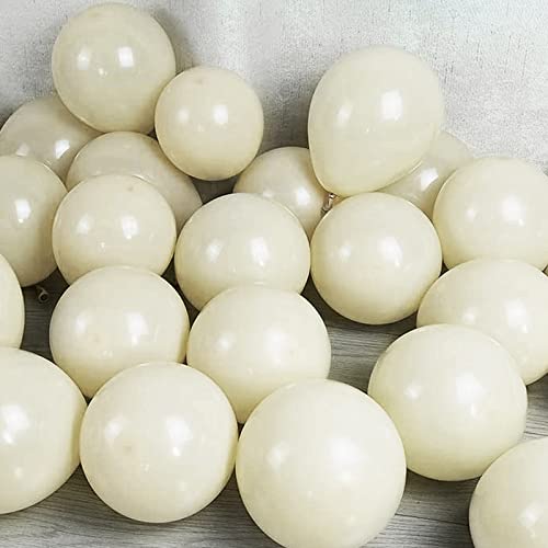 Sand White Balloons, 94 Pcs 18/12/10/5 Inch Nude White Balloons Different Sizes, White Cream Balloons Garland Arch Kit for Birthday Baby Shower Wedding Bridal Shower Party Decorations