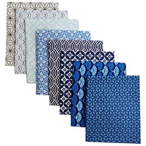 Needles Quilt Studio - 8 Fat Quarters 22" X 18" (Beach House) | Cotton Quilting Fabric Bundles - Quarter Yard Material for Sewing & Quilters - Precut Bundle Pattern Cloth Packs