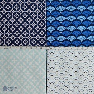 Needles Quilt Studio - 8 Fat Quarters 22" X 18" (Beach House) | Cotton Quilting Fabric Bundles - Quarter Yard Material for Sewing & Quilters - Precut Bundle Pattern Cloth Packs