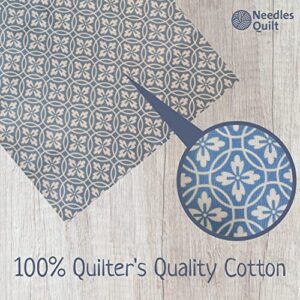 Needles Quilt Studio - 8 Fat Quarters 22" X 18" (Beach House) | Cotton Quilting Fabric Bundles - Quarter Yard Material for Sewing & Quilters - Precut Bundle Pattern Cloth Packs