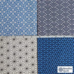 Needles Quilt Studio - 8 Fat Quarters 22" X 18" (Beach House) | Cotton Quilting Fabric Bundles - Quarter Yard Material for Sewing & Quilters - Precut Bundle Pattern Cloth Packs